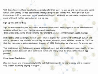 Ecoin official whitepaper | PPTX | Email | Internet