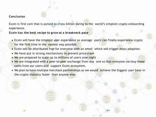 Ecoin official whitepaper | PPTX