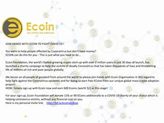 Ecoin official whitepaper | PPTX | Email | Internet