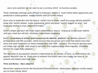 Ecoin official whitepaper | PPTX | Email | Internet