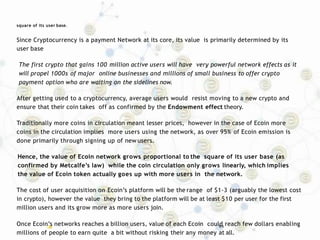 Ecoin official whitepaper | PPTX | Email | Internet