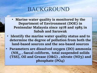 COASTAL WATER QUALITY IN PORT DICKSON | PPTX
