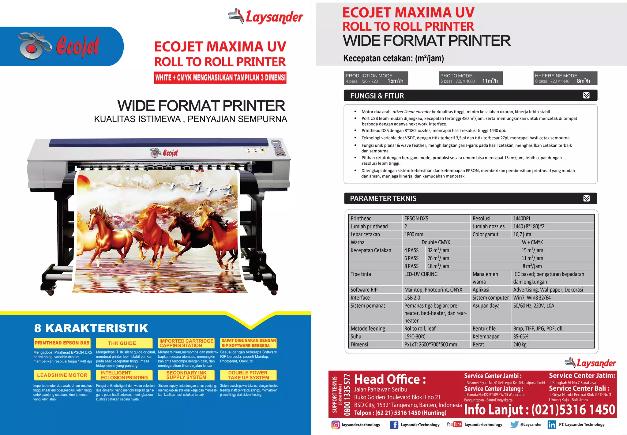 Mesin Digital Printing Ecojet Maxima UV | PDF