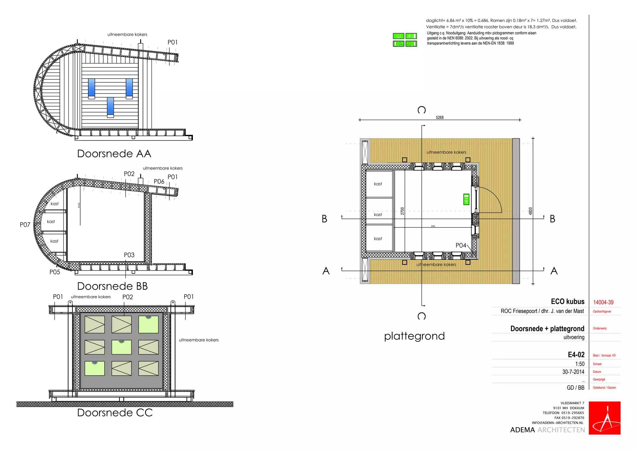 Ecokubus bouwtekening | Centrum Duurzaam | PDF