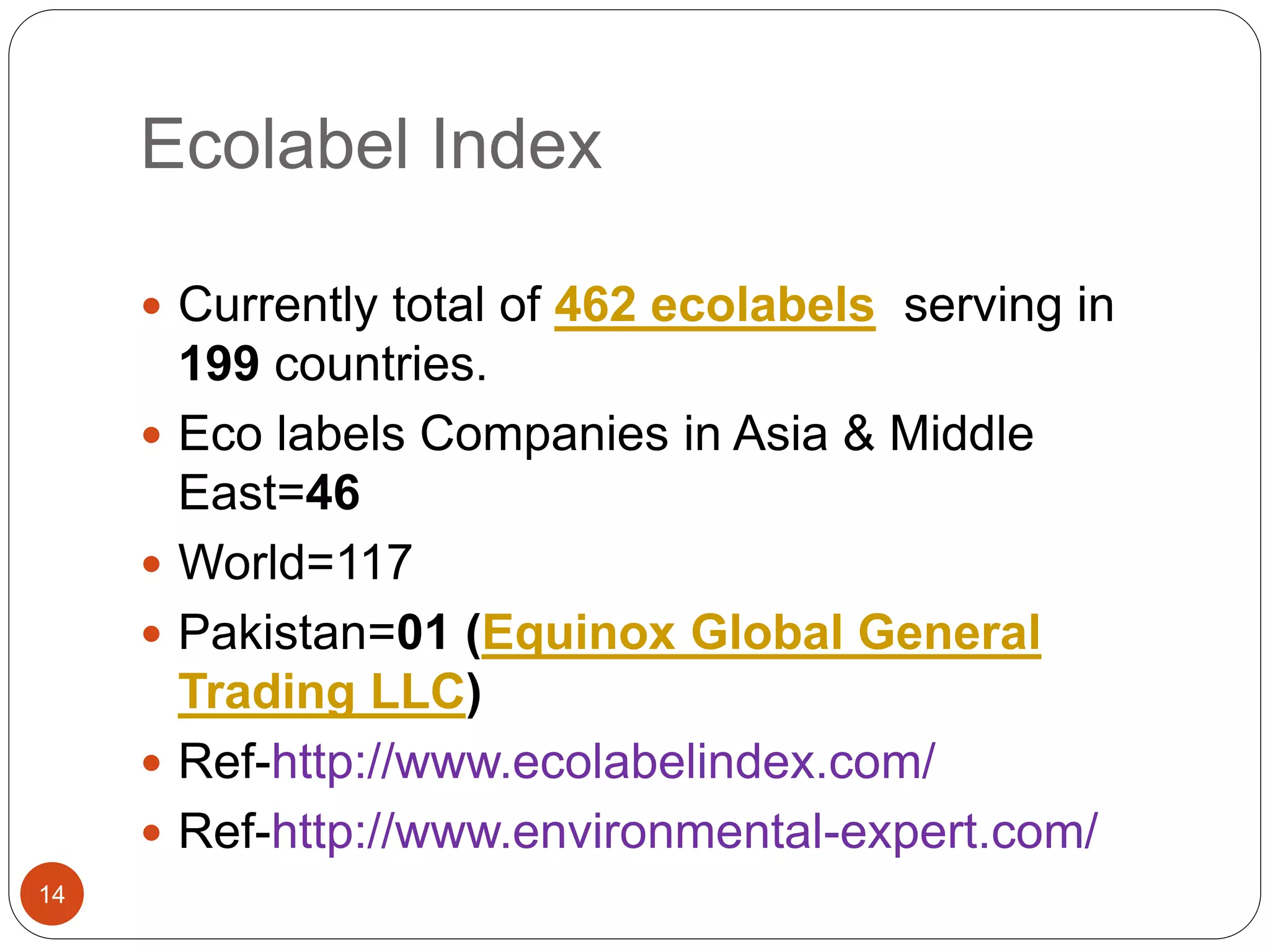 Ecolabel | PPTX