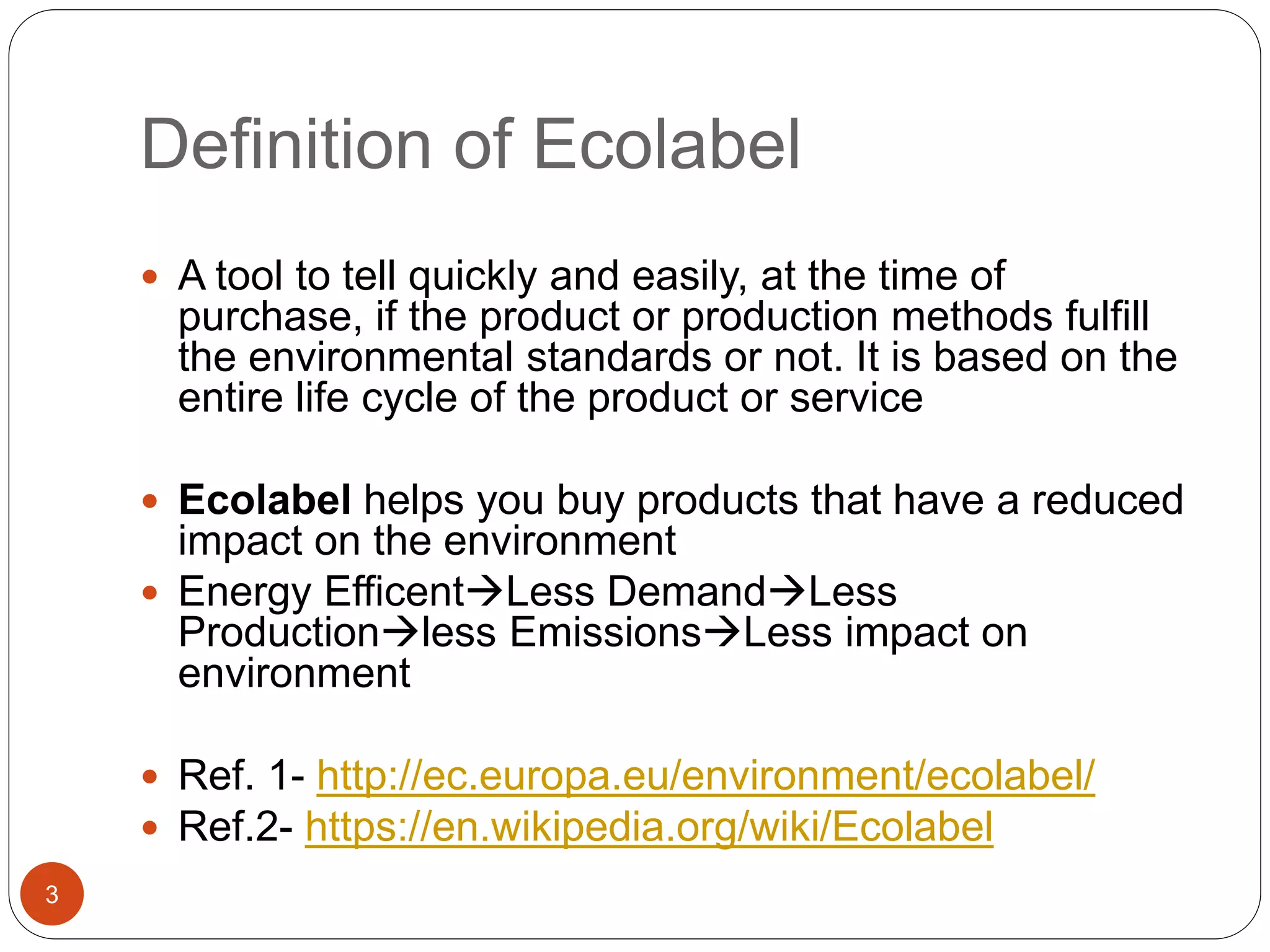 Ecolabel | PPTX