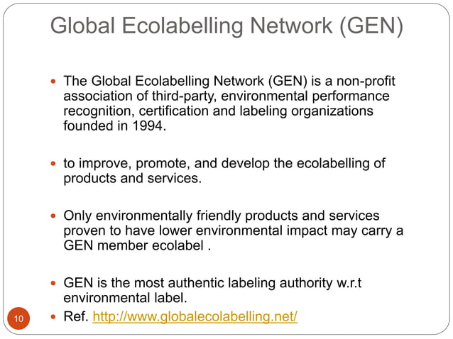 Ecolabel | PPTX