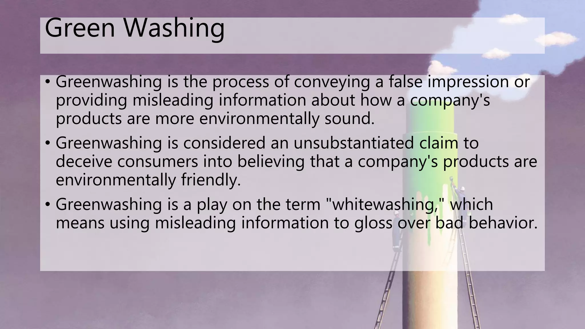 Ecolabelling and greenwashing | PPT
