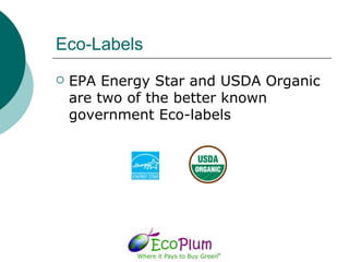 Ecolabels Overview | PPT