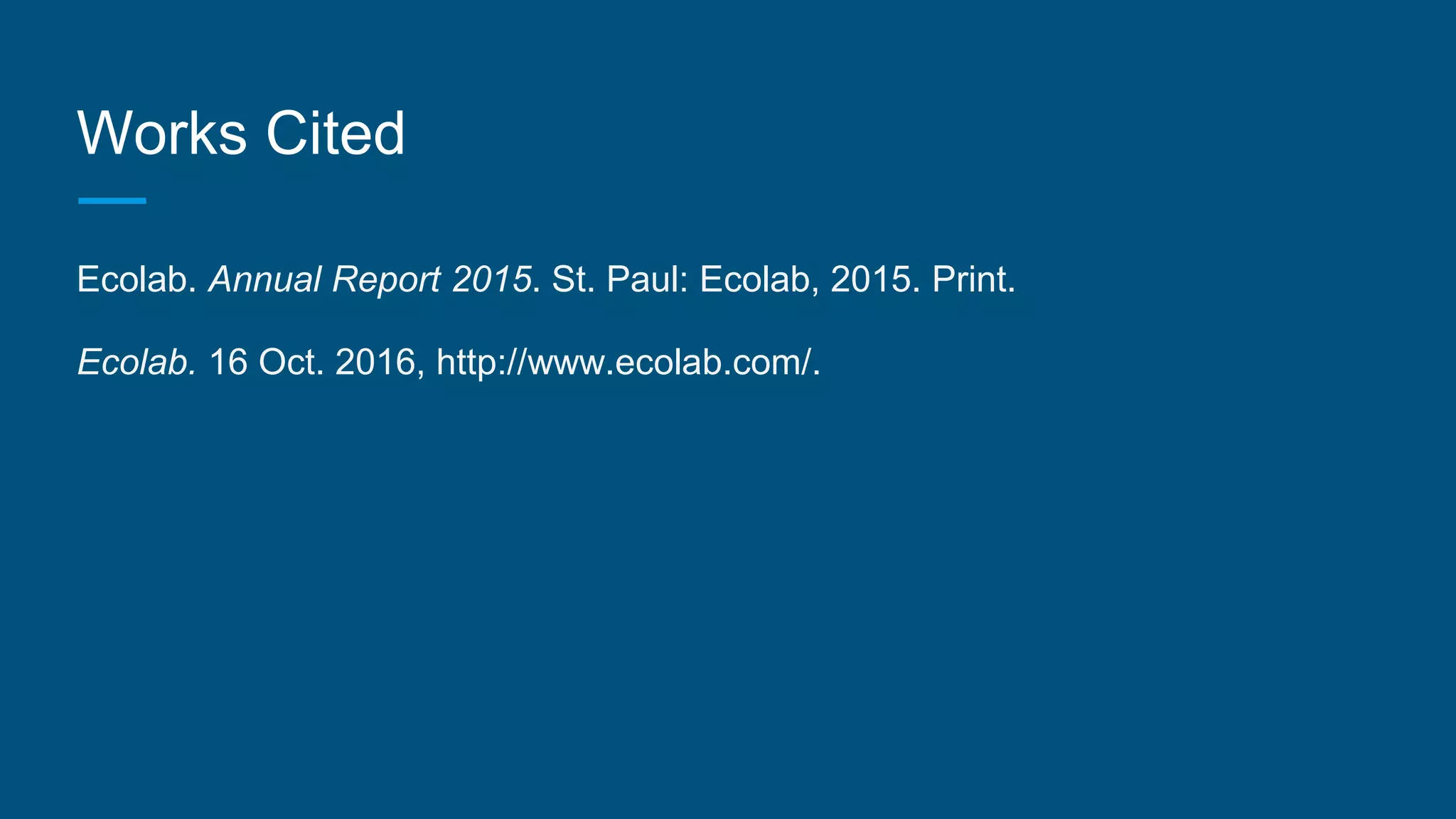Eco lab presentation | PPTX