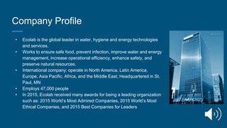 Eco lab presentation | PPTX