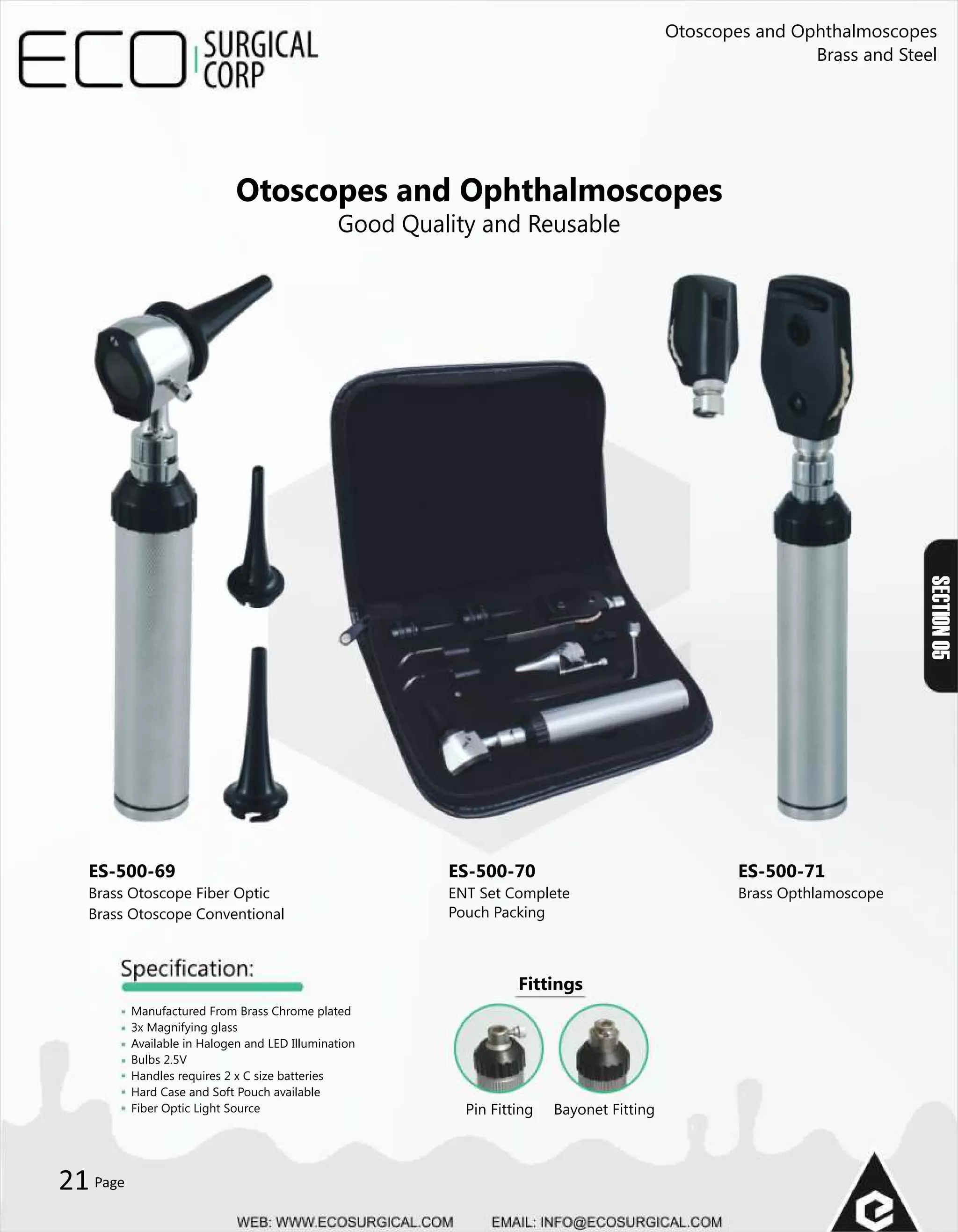 Eco Layngoscope and Ent instruments | PDF