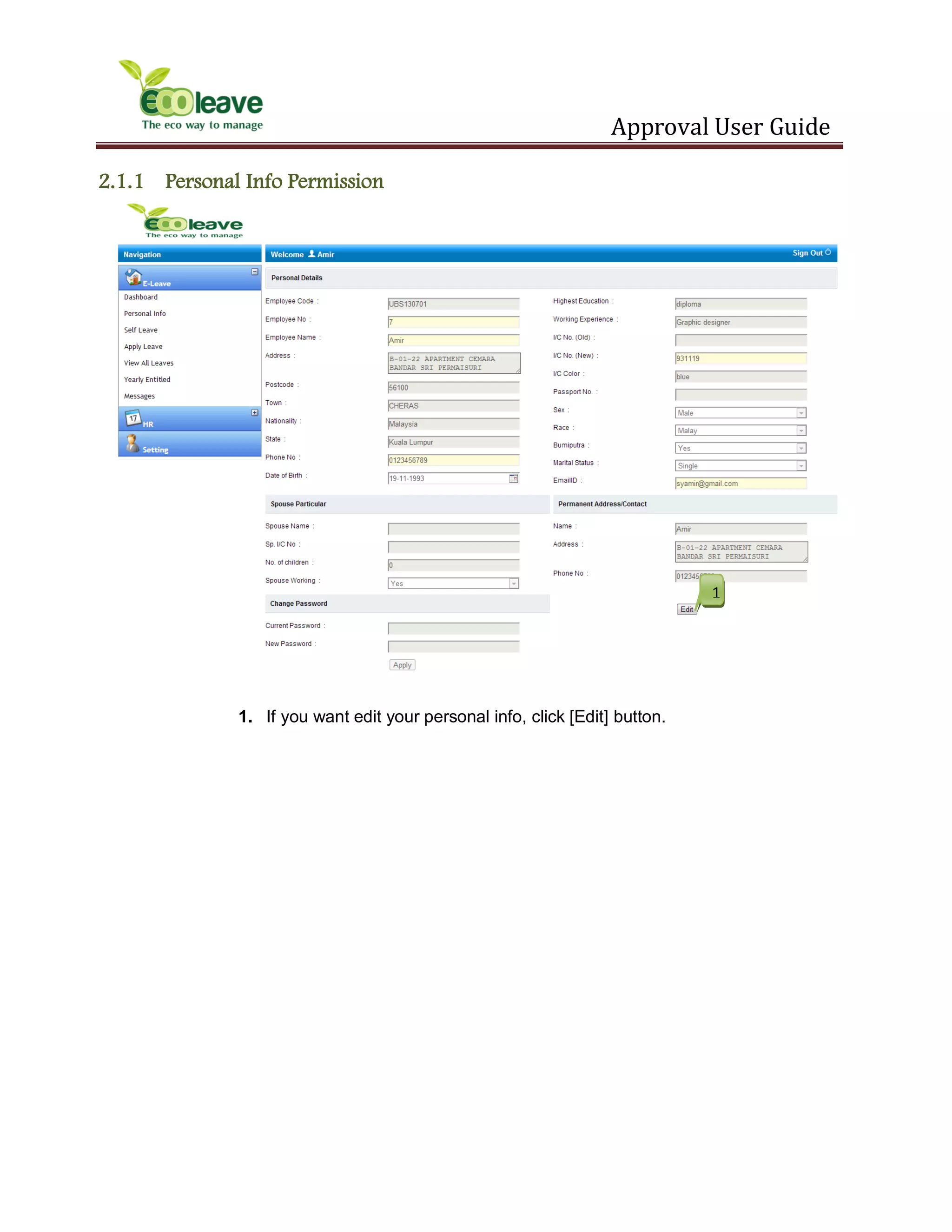Ecoleave approval-user-manual | PDF | Free Download