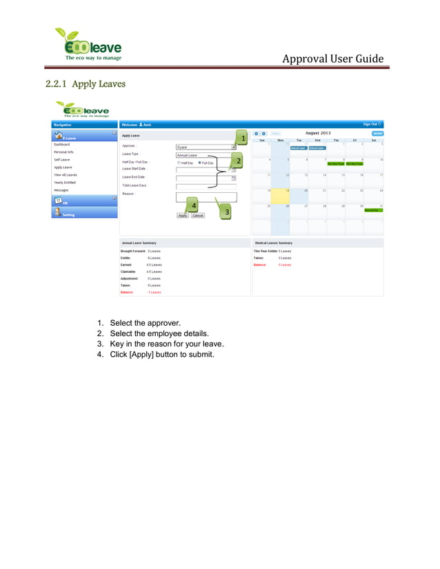 Ecoleave approval-user-manual | PDF | Free Download