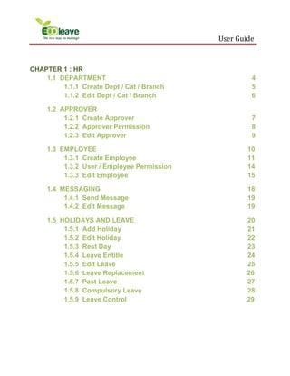 Ecoleave-HR-user-manual | PDF