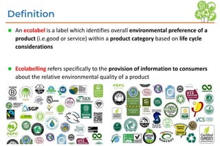 Ecolebelling - Importance, Certification and Regulatory Bodies | PDF
