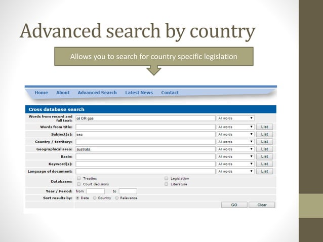 Ecolex database introduction4 uwa | PPTX