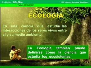 Ecología | PPT