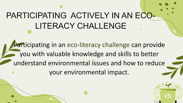 ECOLOGICAL-LITERACY_-GROUP6.pptx | Environment | Science