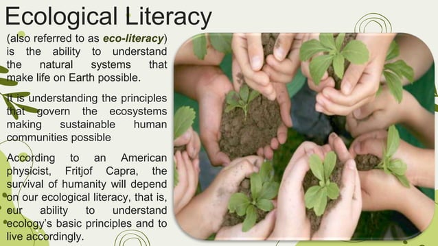 ECOLOGICAL-LITERACY_-GROUP6.pptx | Environment | Science