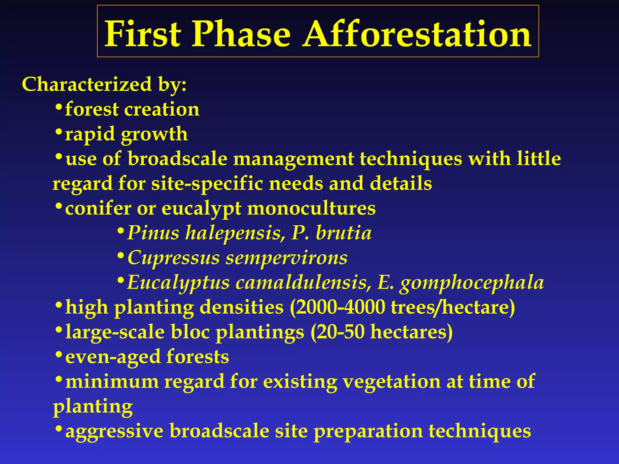 Ecological Afforestation in Israel | PPT