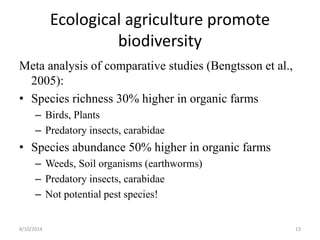 Ecological agriculture slide | PPTX