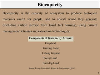 Ecological Footprint as a Sustainability Indicator | PPT