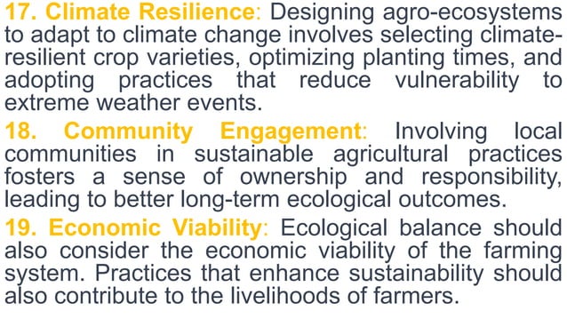 Ecological balance in the agro-ecosystem.pptx | Agriculture | Industries