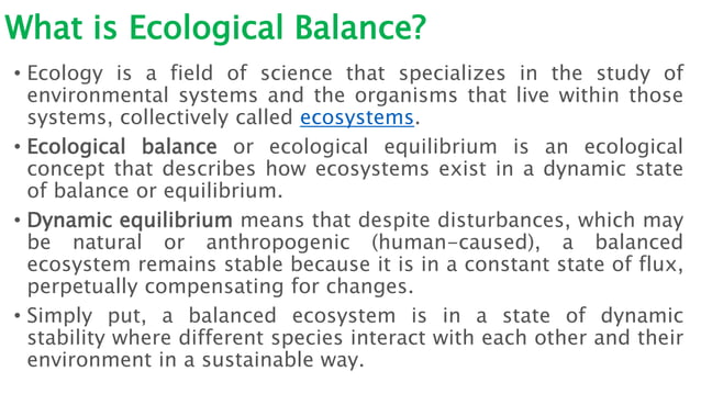 Ecological balance in the agro-ecosystem.pptx | Agriculture | Industries