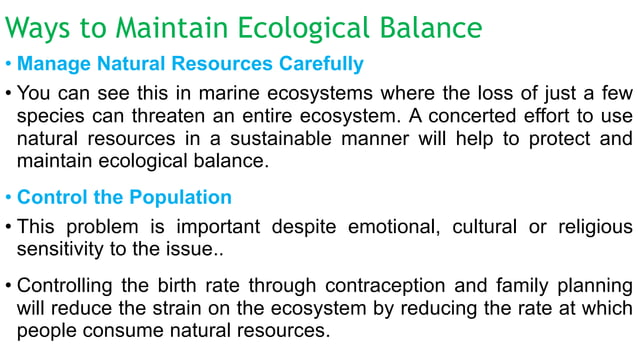 Ecological balance in the agro-ecosystem.pptx | Agriculture | Industries