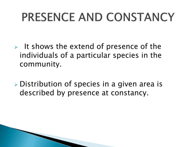 Ecological Characteristics of Plant Community.pptx | Biological ...