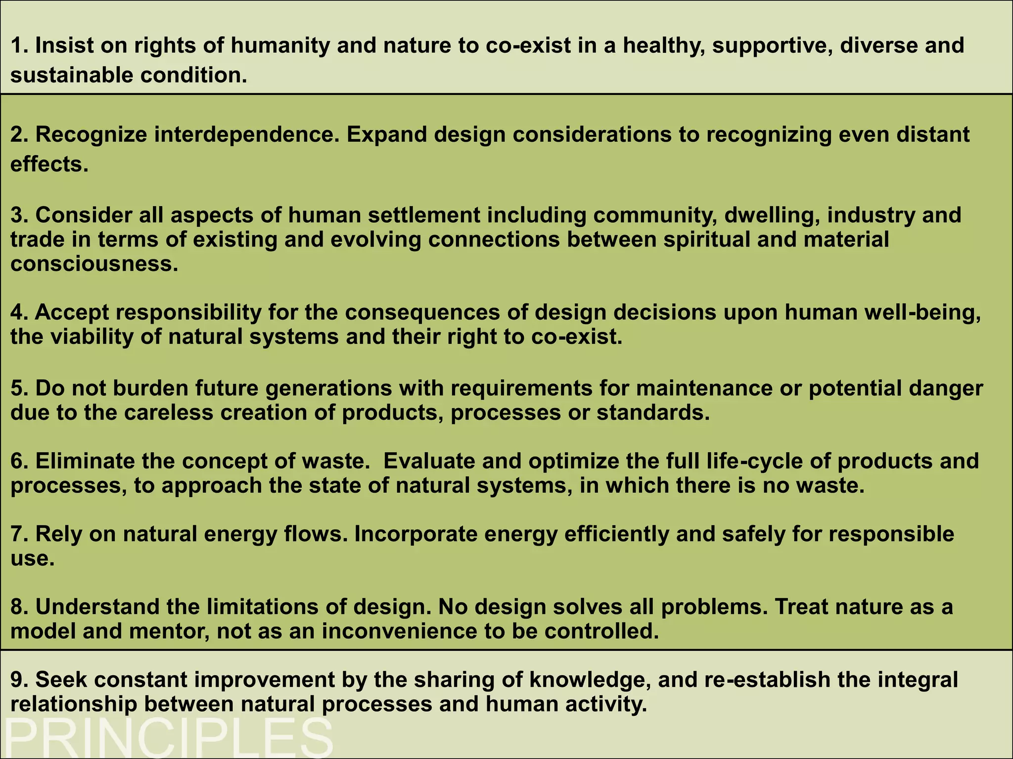 Ecological design principles | PDF