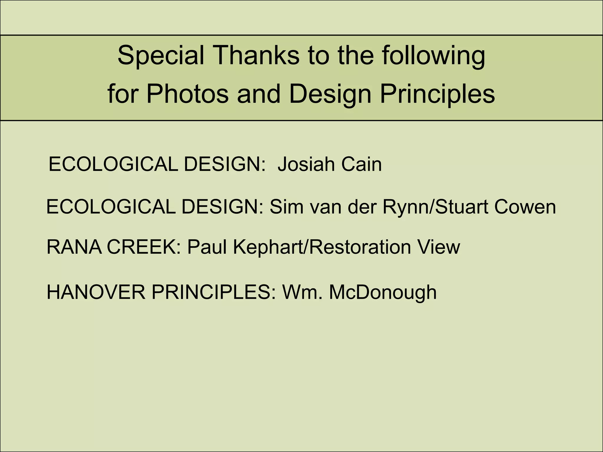 Ecological design principles | PDF