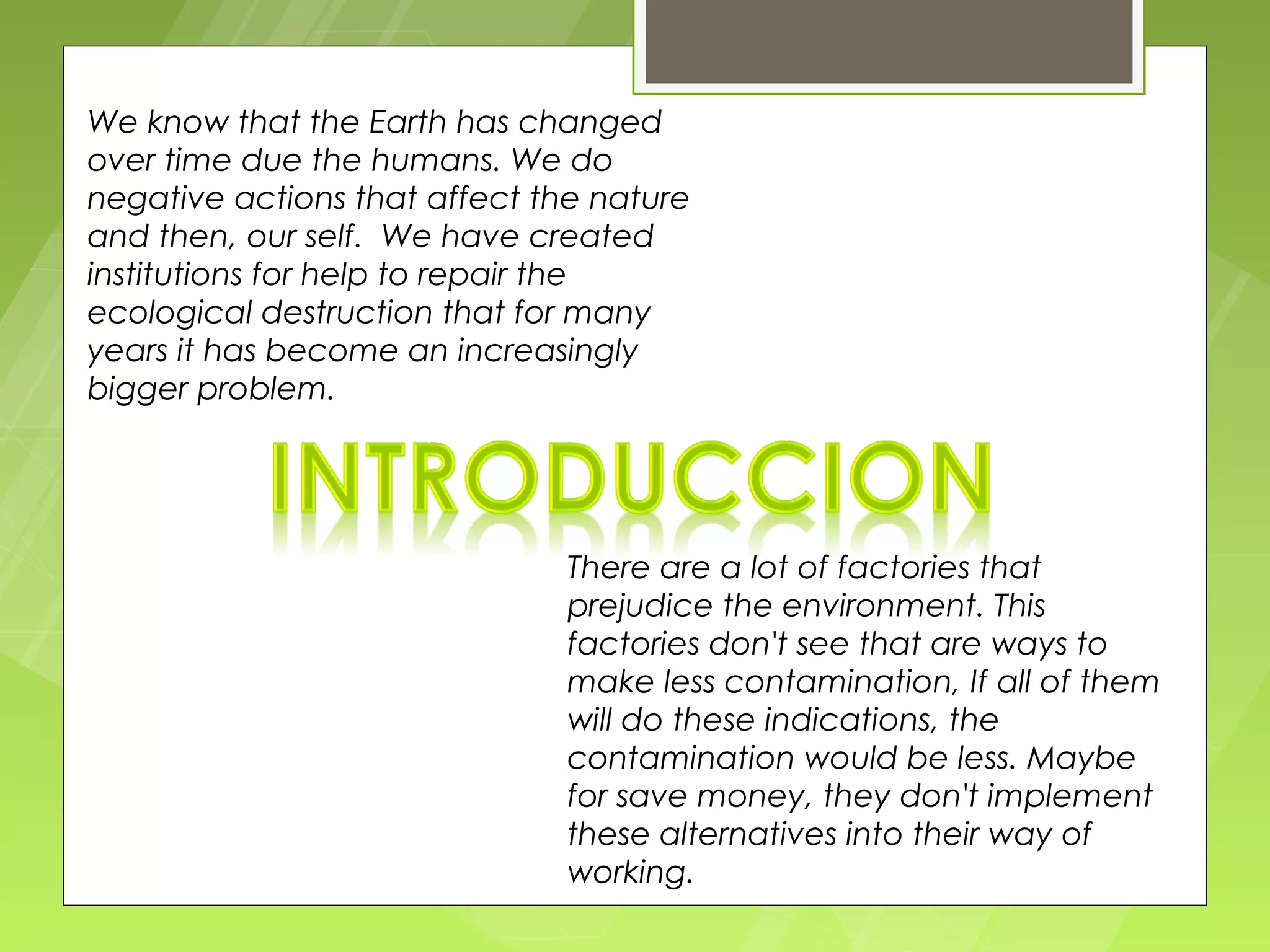 Ecological destruction | PPT | Indoor Environmental Quality | Home & Garden