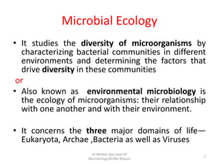 Ecological diversity of Microorganisms | PDF | Biological Sciences ...