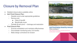 Wetland Restoration in an Industrial Coal Ash Pond | PPTX