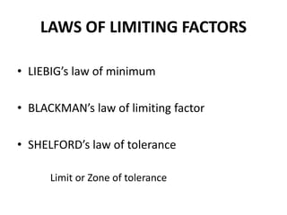Ecological equilibrium seminor | PPTX