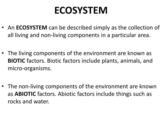 Ecological equilibrium seminor | PPTX | Environmental Services Industry ...