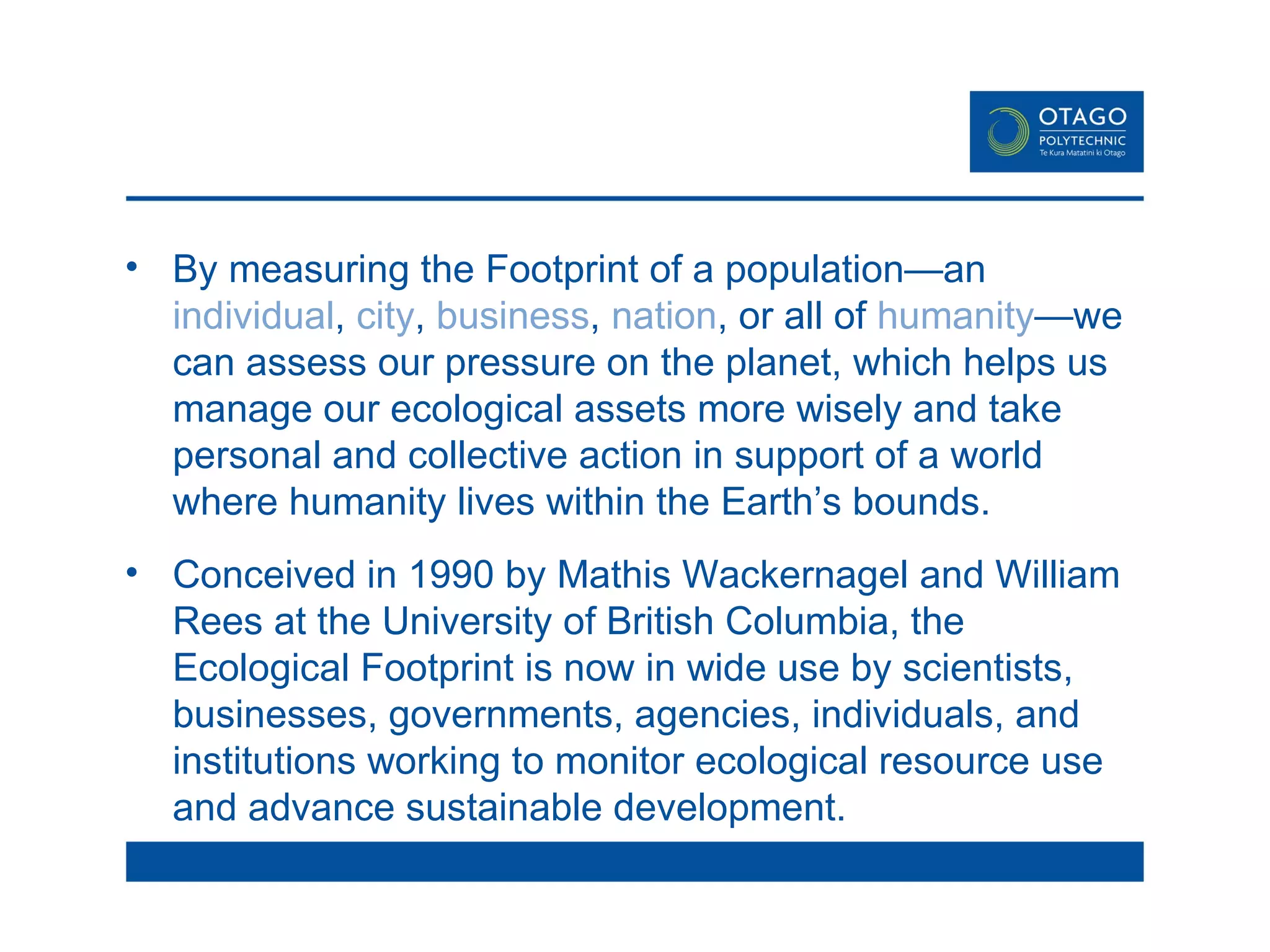 Ecological Footprint | PPT