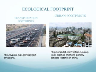 Ecological foot print | PPTX