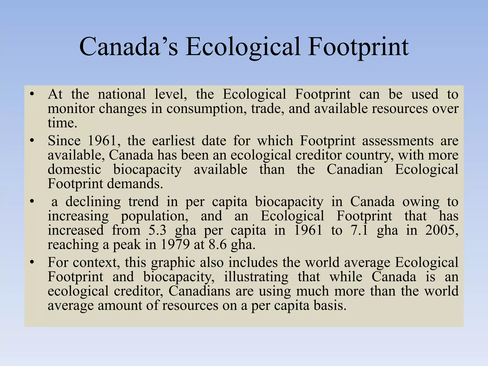 Ecological footprint | PPTX