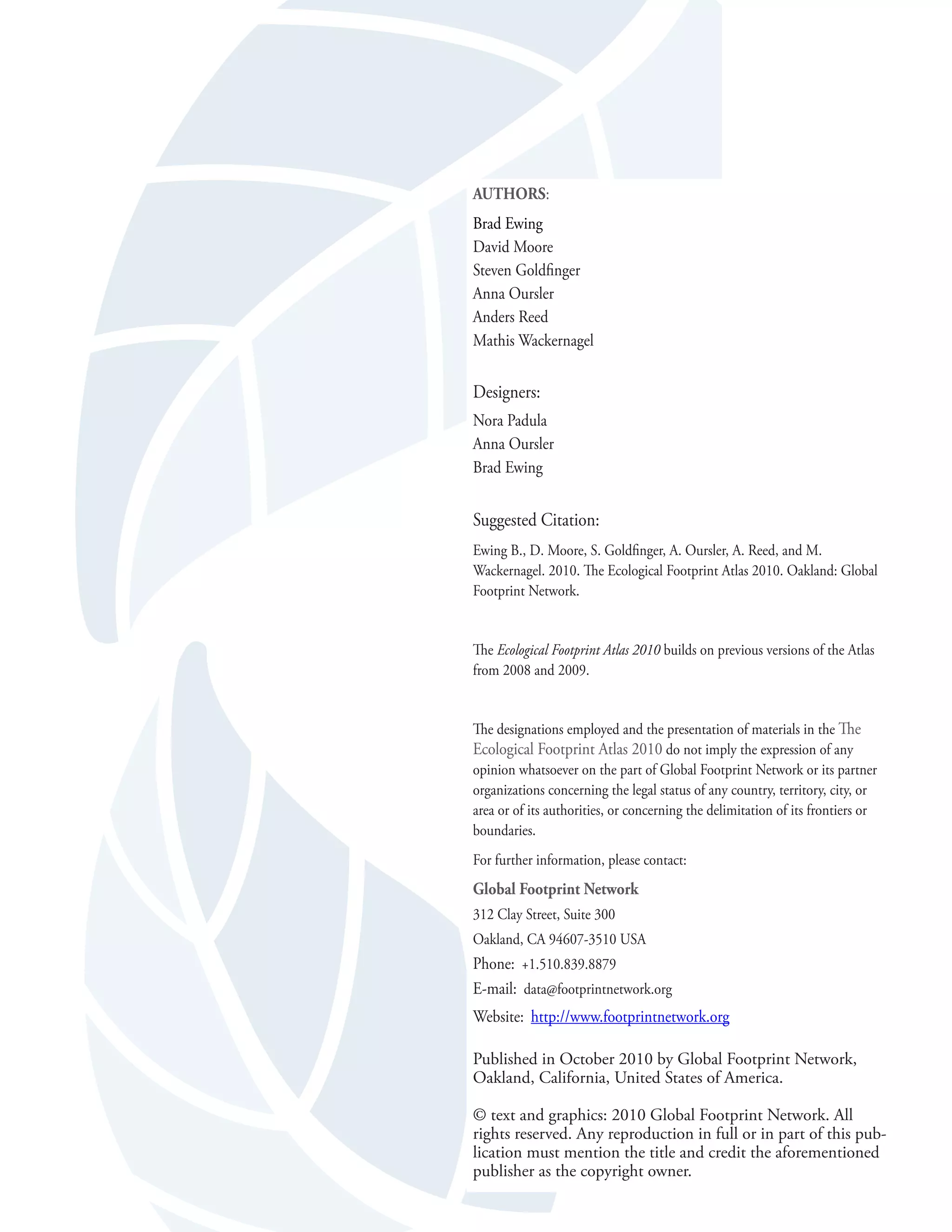 Ecological footprint atlas_2010 | PDF