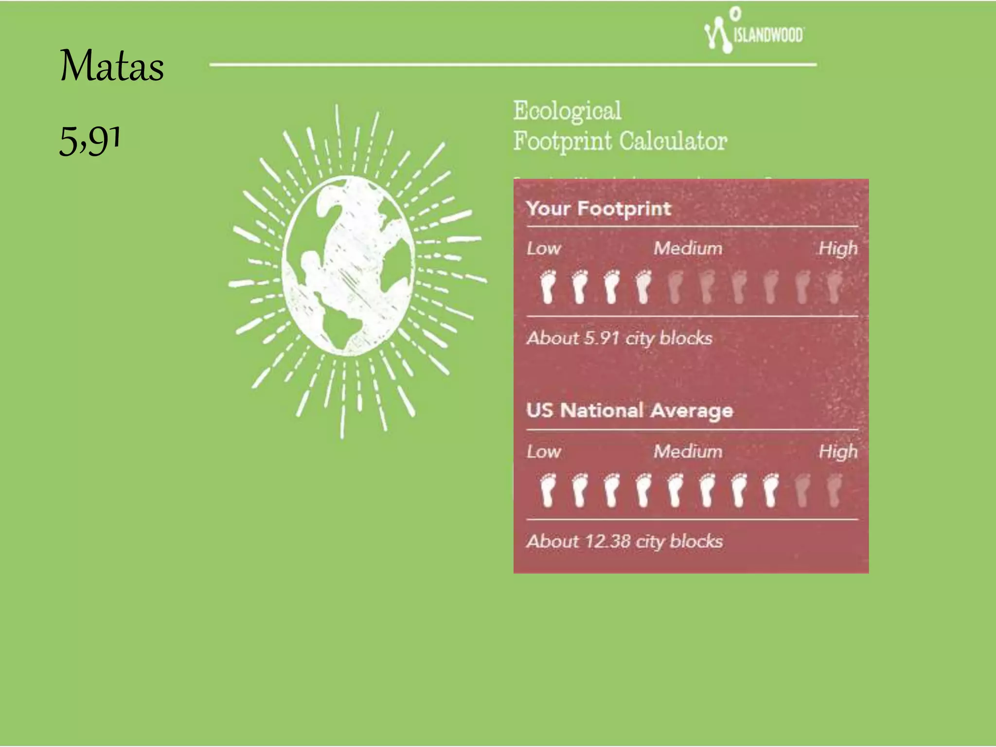 Ecological footprint calculator | PPTX