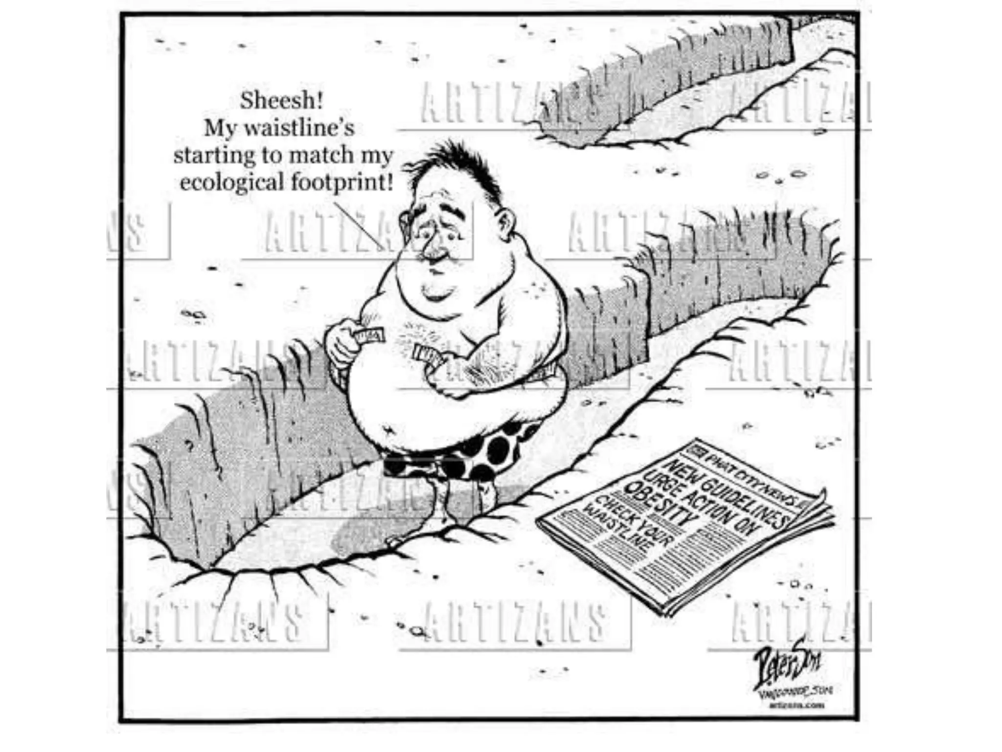 Ecological Footprint Cartoons | PPTX