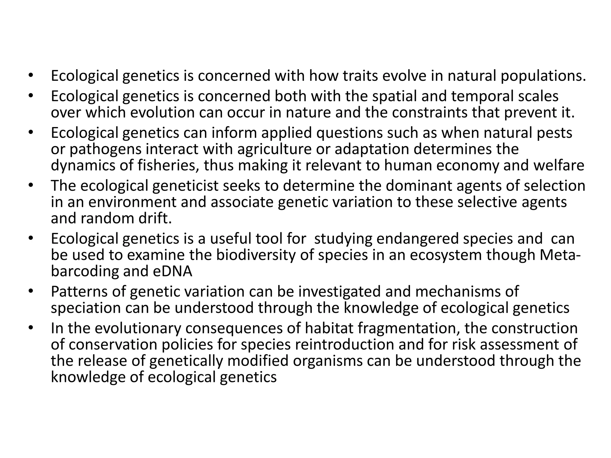 Ecological genetics and Molecular ecology.pptx