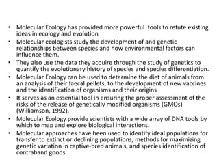 Ecological genetics and Molecular ecology.pptx