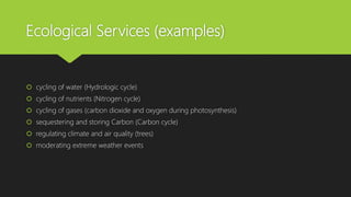 Ecological goods and services | PPTX