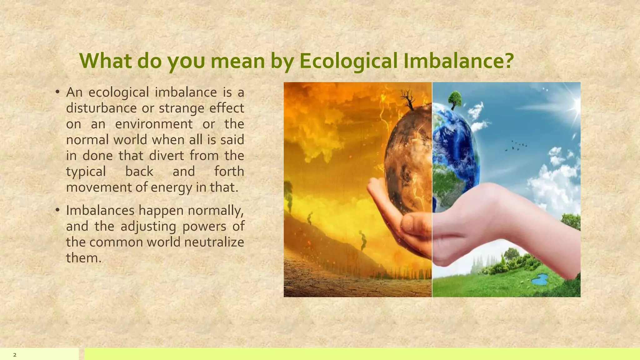 Ecological imbalance | PPTX