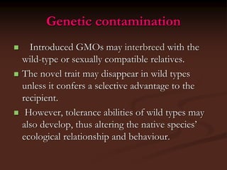 Ecological impact of genetic crops | PPT