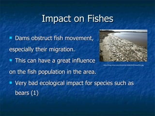 Ecological impacts of dams | PPT